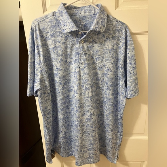 Rhoback | Shirts | Rhoback Washington Dc Blue Polo Shirt | Poshmark